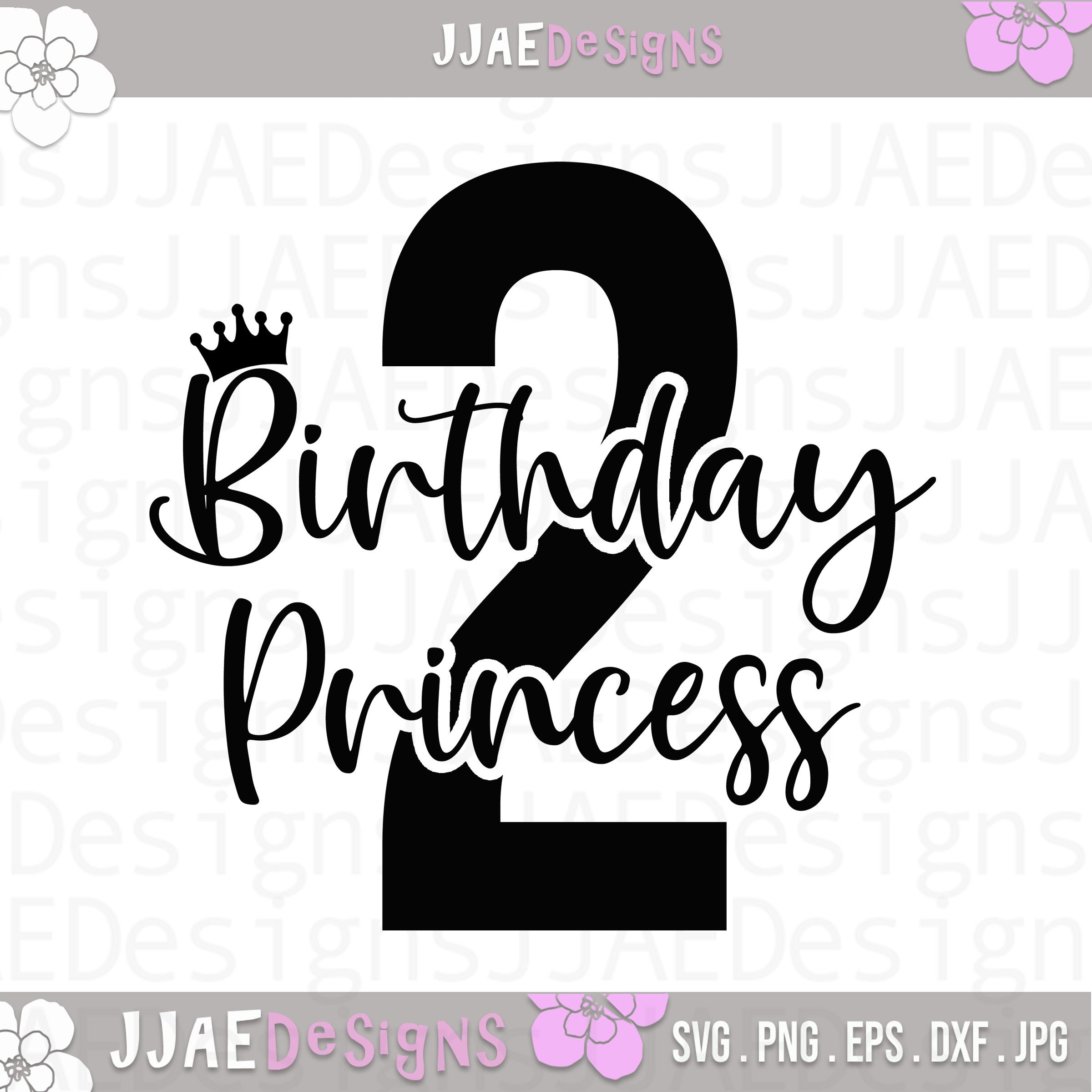 Birthday Princess 2 SVG 2nd Birthday Girl SVG Birthday Svg | Etsy