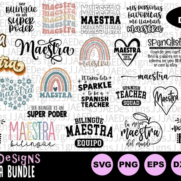 Spanish Teacher Svg - Etsy