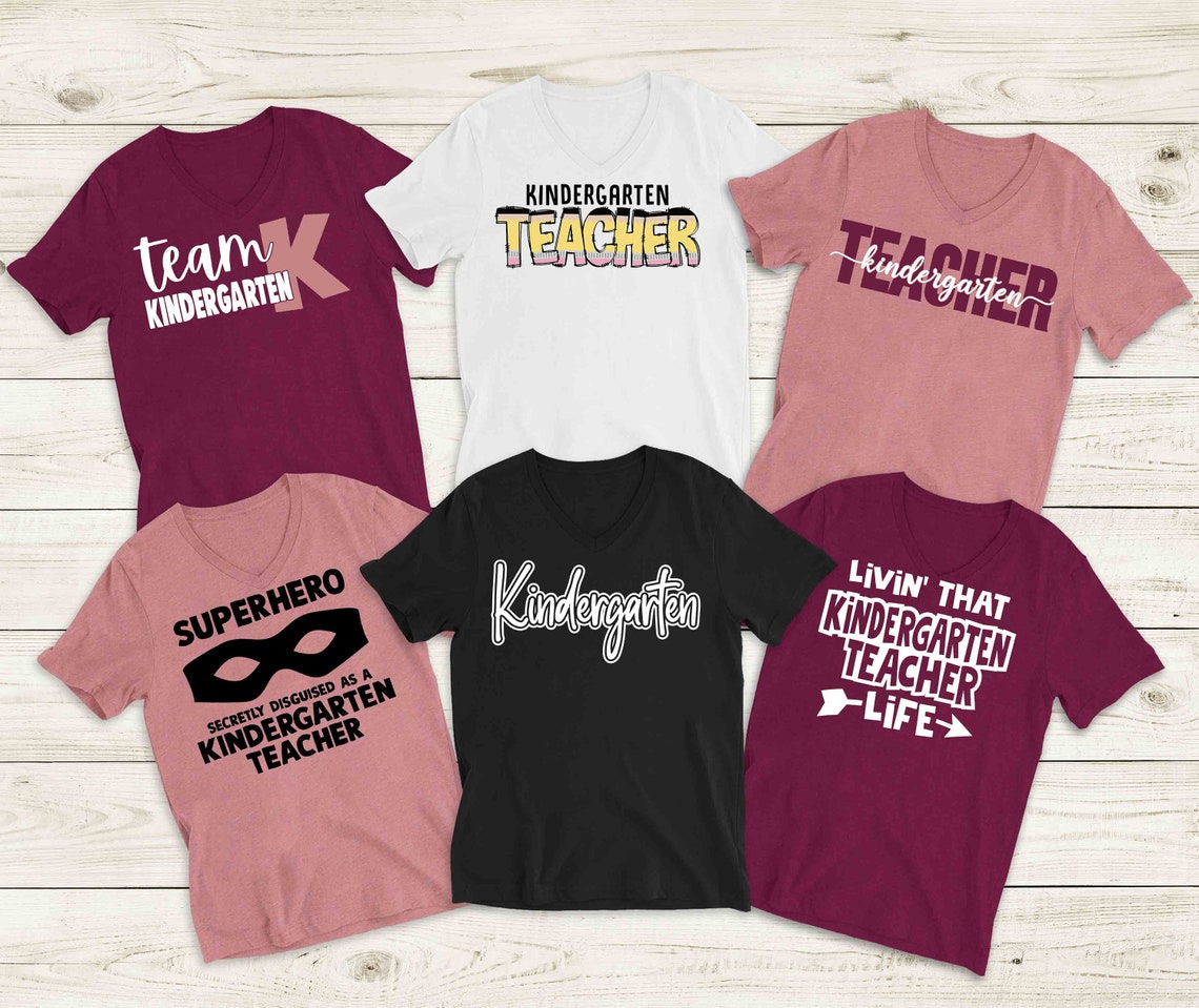Kindergarten Teacher Svg Bundle Kindergarten Teacher Shirt - Etsy