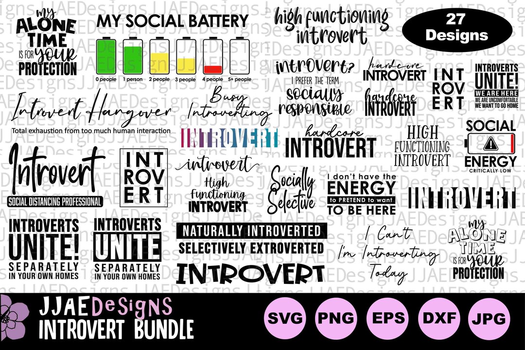 Introvert Svg Bundle, Introvert Svg, Introvert Shirt Svg, Introvert ...