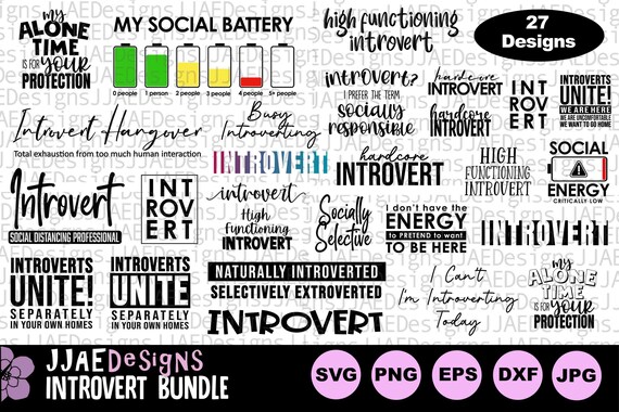 Introvert Svg Bundle Introvert Svg Introvert Shirt Svg | Etsy