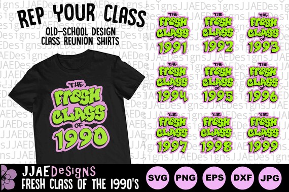 Fresh Class Reunion Svg Class Reunion Shirt Svg Class of 1990 - Etsy