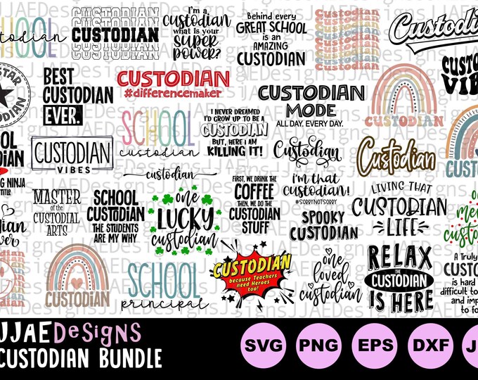 World's Greatest Custodian/janitor Key Chain With Charms - Etsy