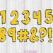 Yellow PNG Letters, Doodle Yellow Alphabet, PNG Doodle Letters Set PNG ...