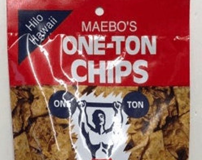 One Ton Chips Hawaii Made Chips Snack Food 15oz Sealed Bag - Etsy