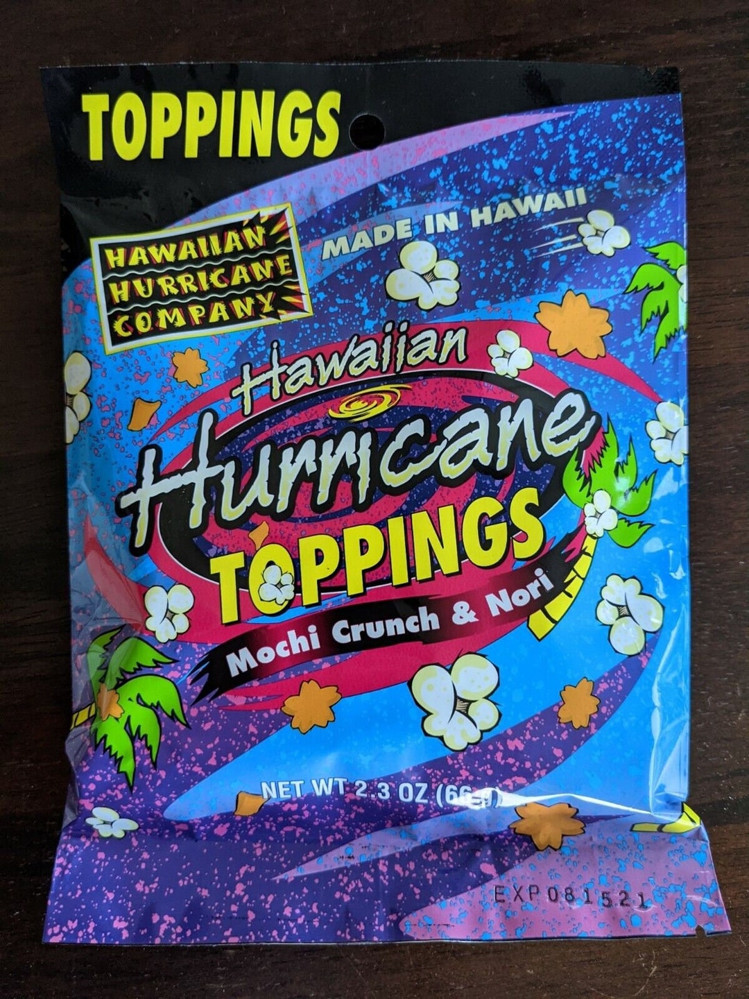 Hawaiian Hurricane Toppings Made in Hawaii Local Snack Food Free ...