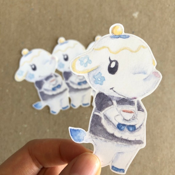 Tia Animal Crossing Sticker matte Elephant Villager - Etsy