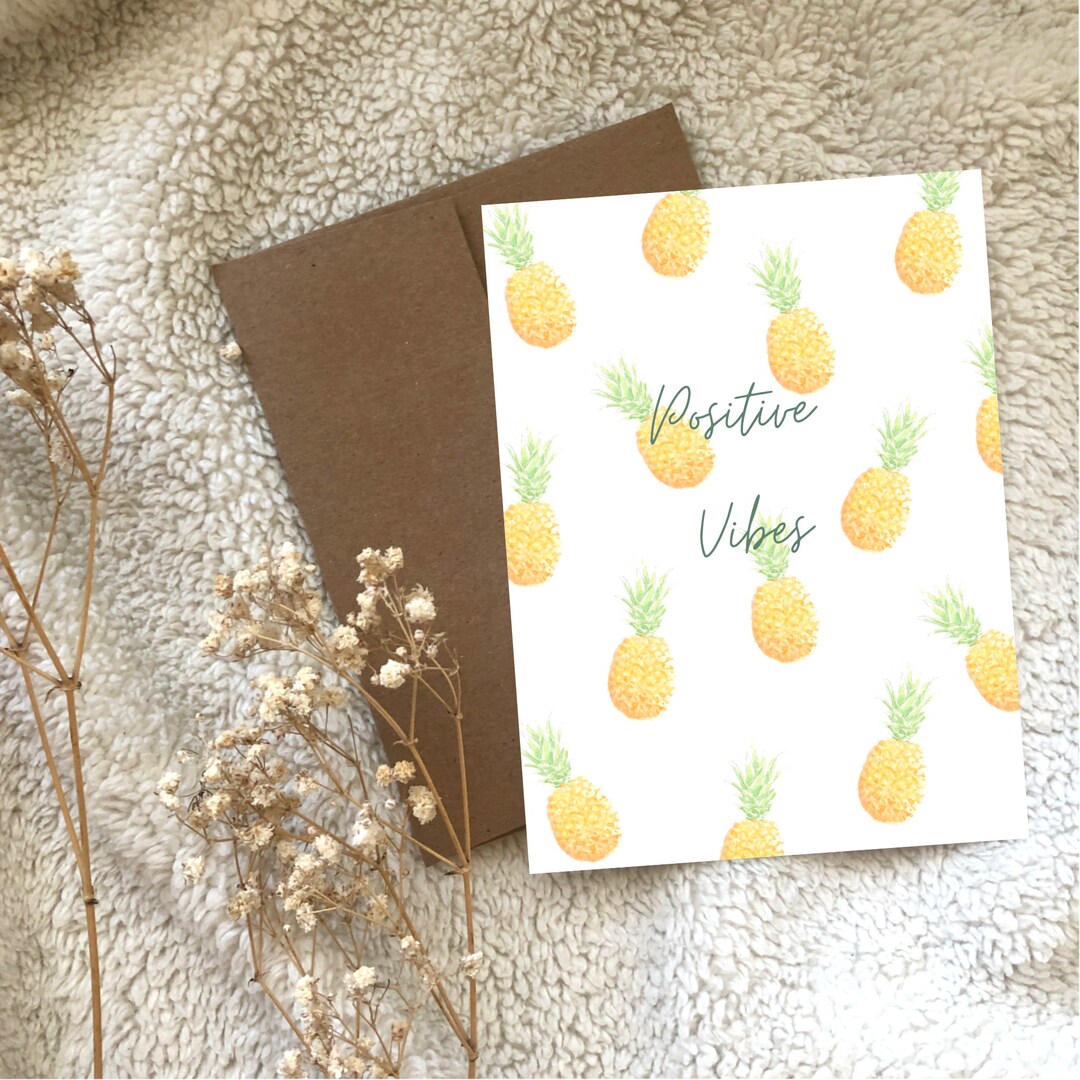 IVF Pineapple Embryo Transfer Fertility Greeting Card Blank, IVF ...