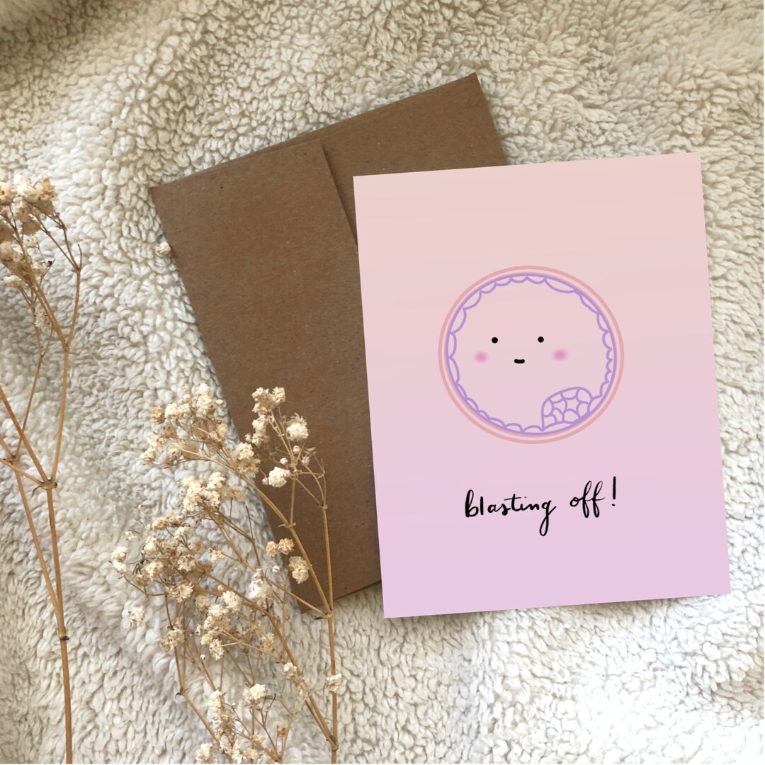 IVF Embryo Transfer Good Luck Greeting Card Blank, IVF Warrior - Etsy