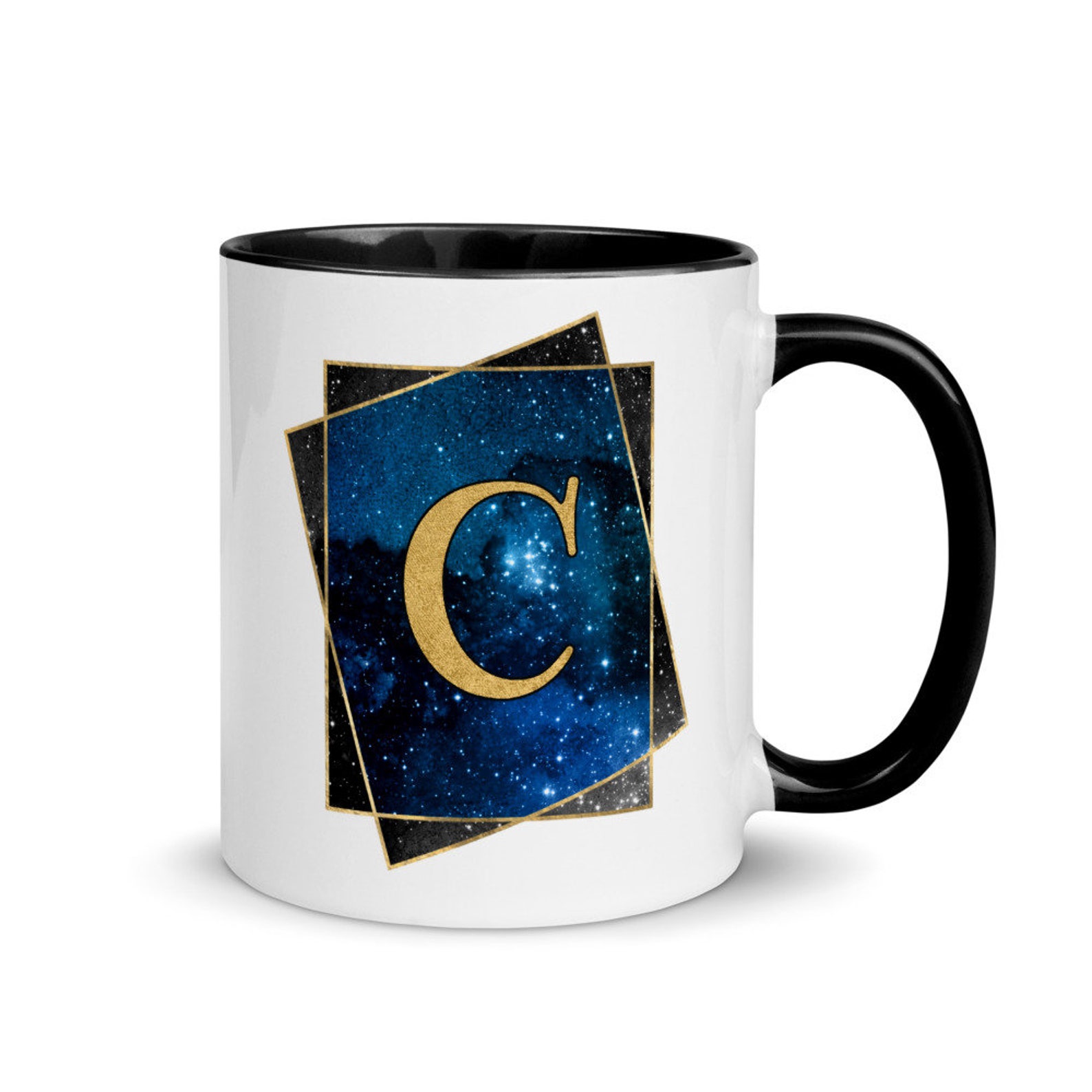 Monogram Mug Letter C Initial Mug Personalized Gift Customized Coffee ...