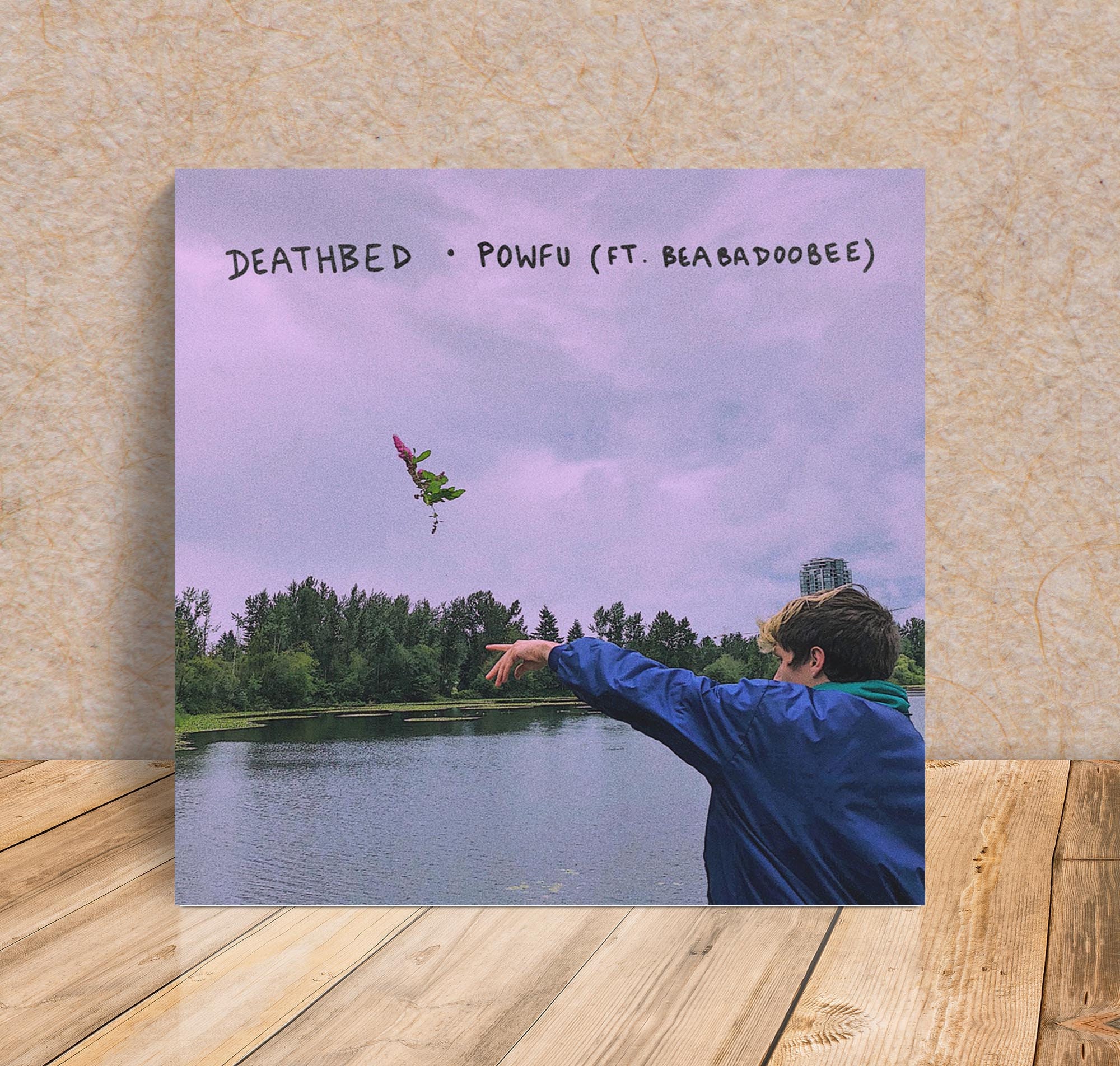 Powfu feat. beabadoobee Death Bed canvas print album | Etsy