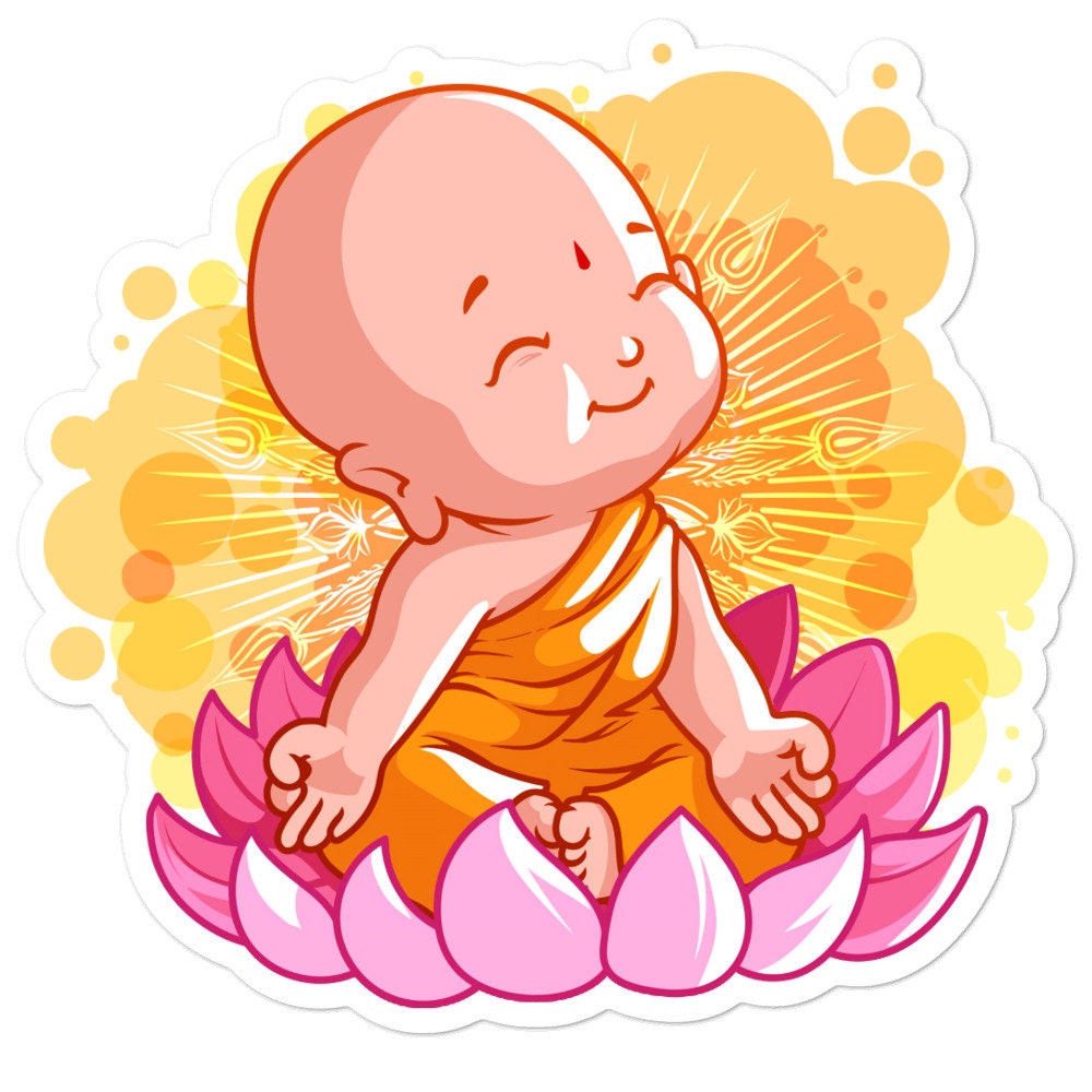 Child Buddha Sticker - Etsy