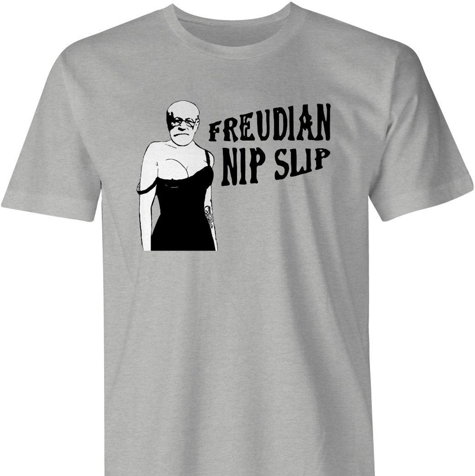 Freudian Slip T-shirt: Funny Sigmund Freud Nip Slip Tee - Etsy
