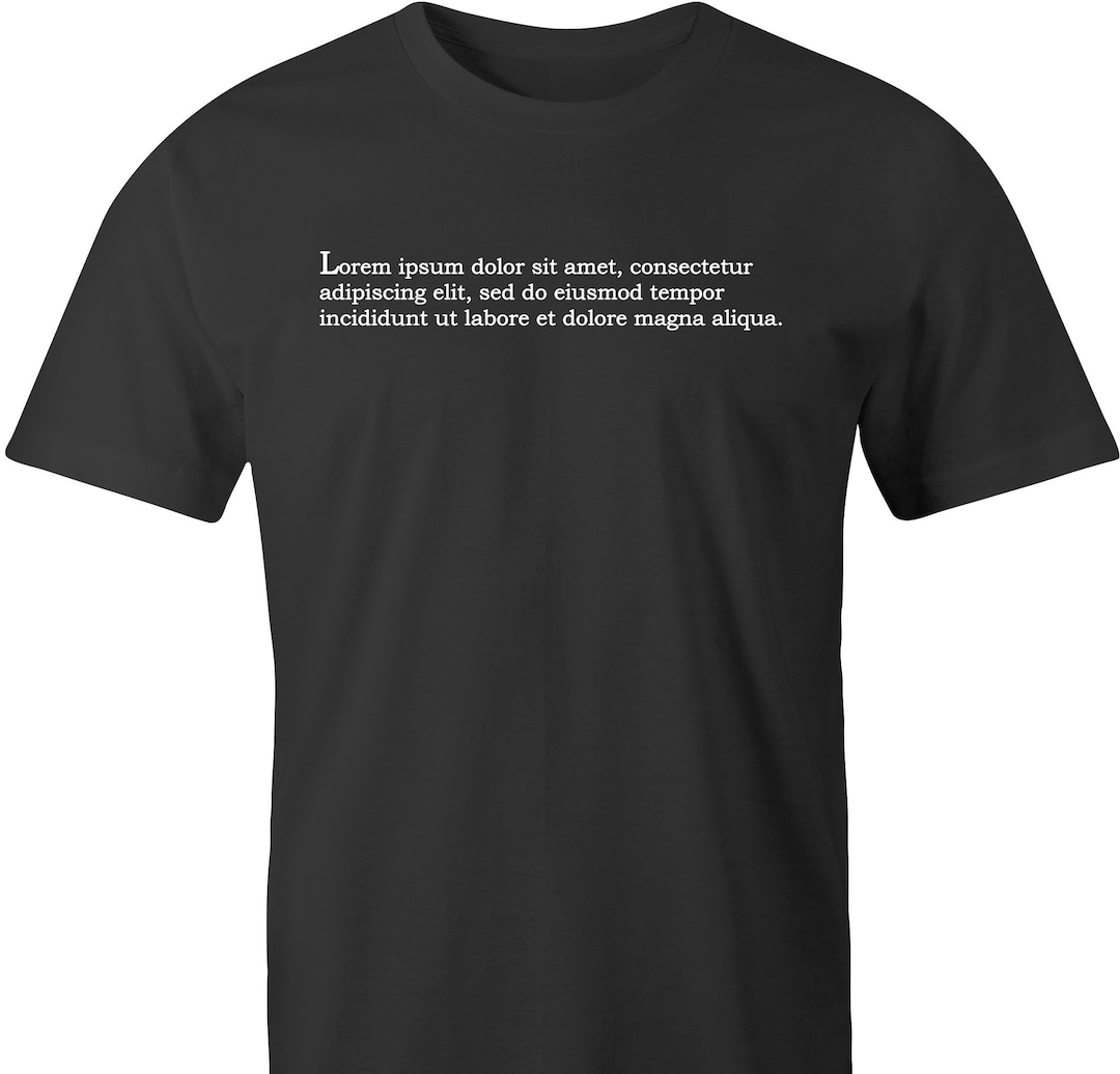 Lorem Ipsum T-shirt: Funny Latin Text for Designers - Etsy