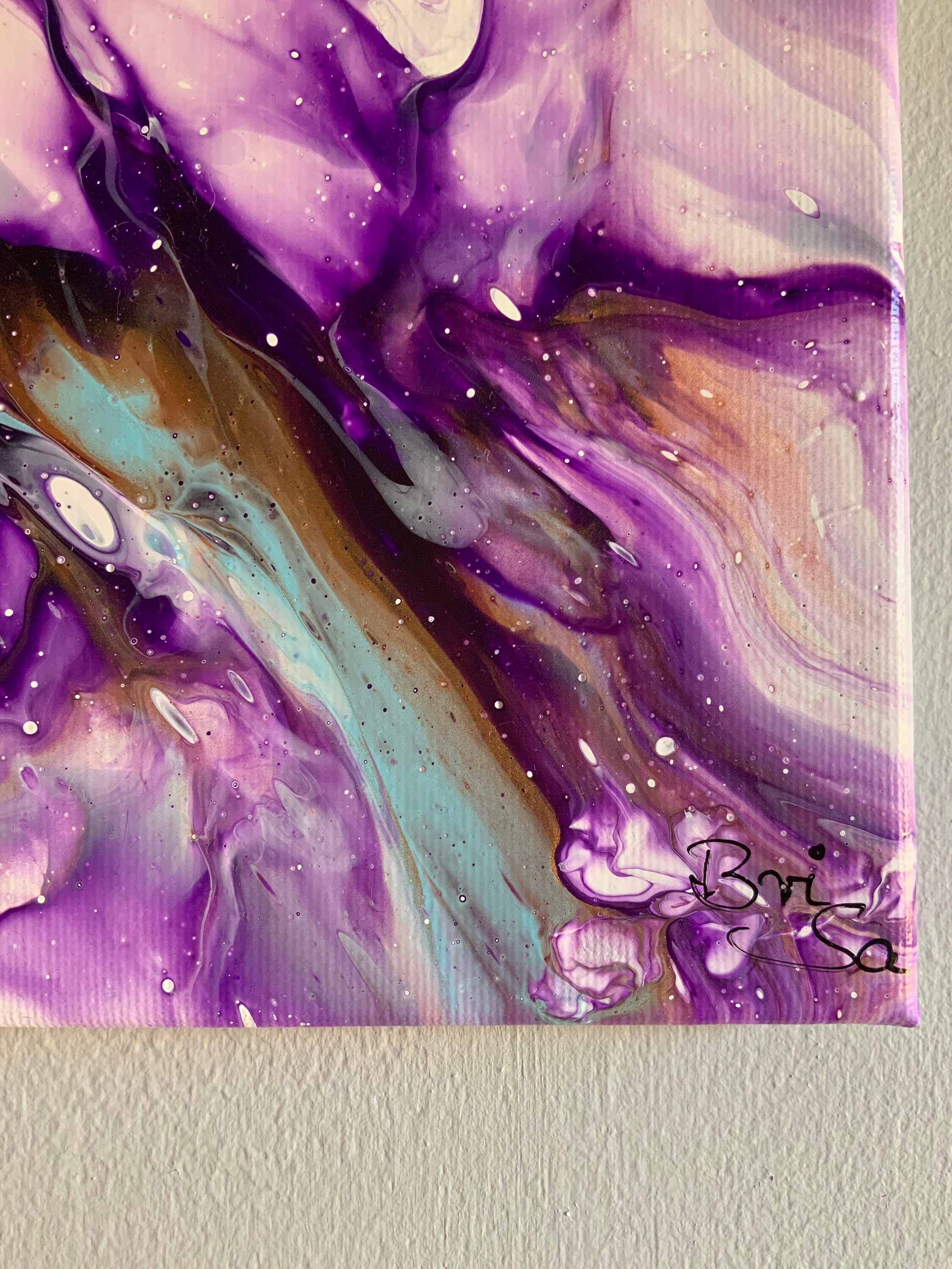Acrylic Paint Pouring Fluid Art Original Abstract Painting Wall Art - Etsy