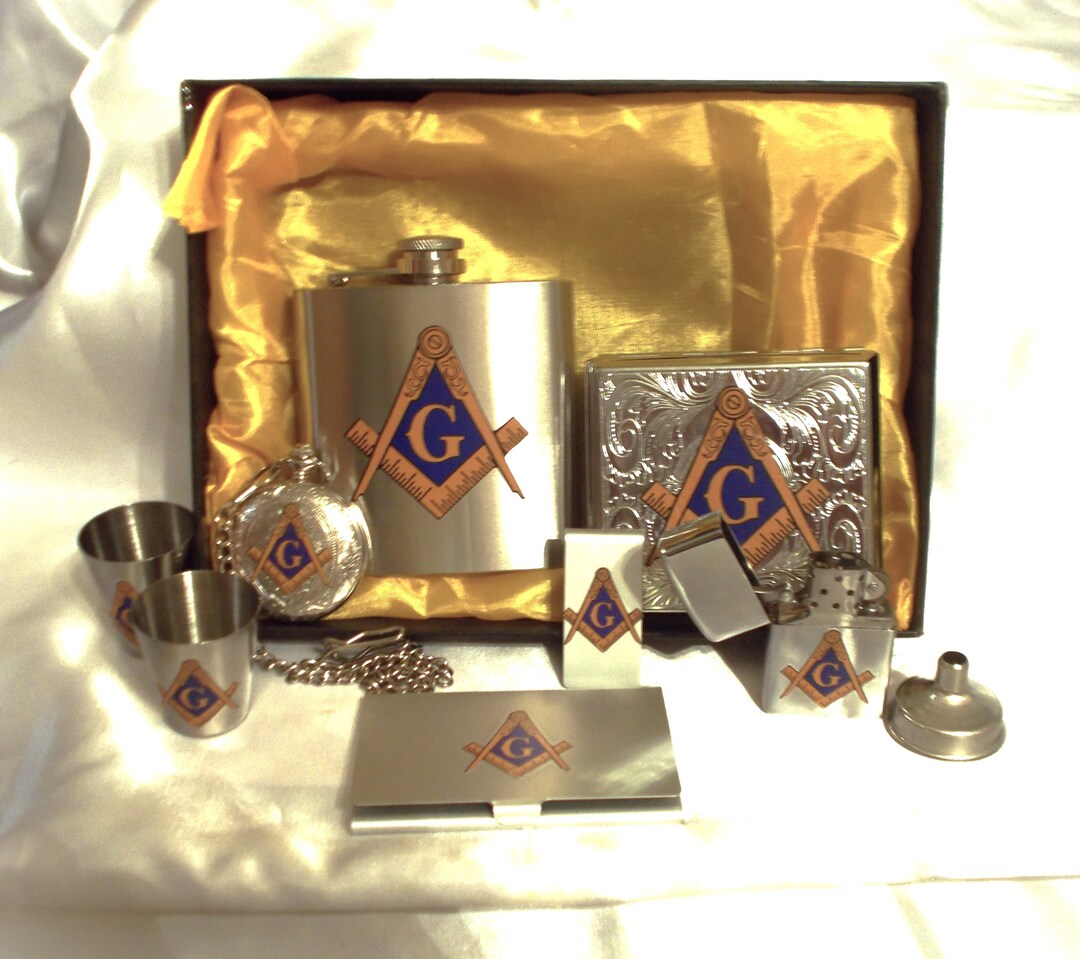 Freemason Ultimate Gift Set / With Watch, Lighter, Money Clip, Cups ...