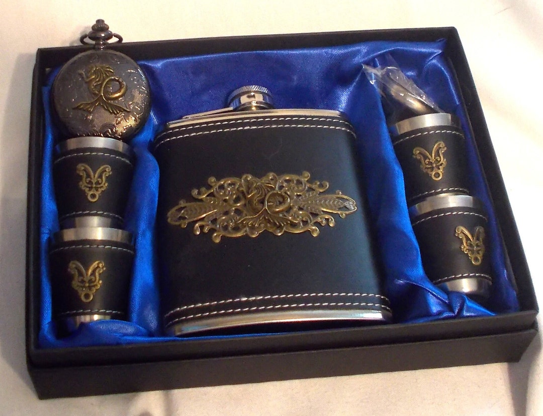 Evil Mermaid Mechanical Flask and Watch Set /wind Up...no Battery ...