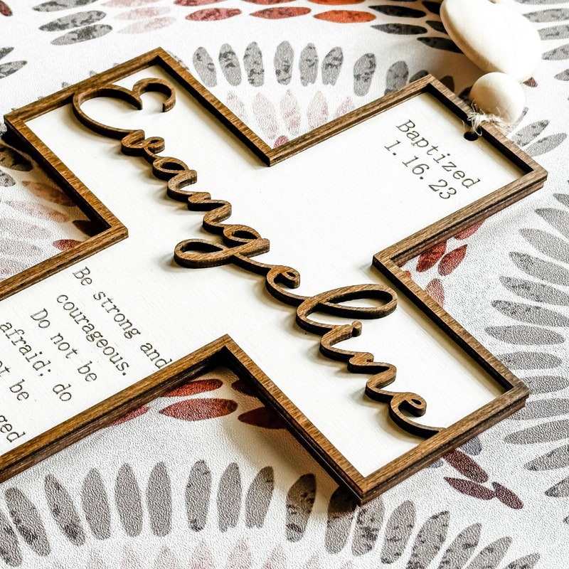 Baptism Cross - Etsy