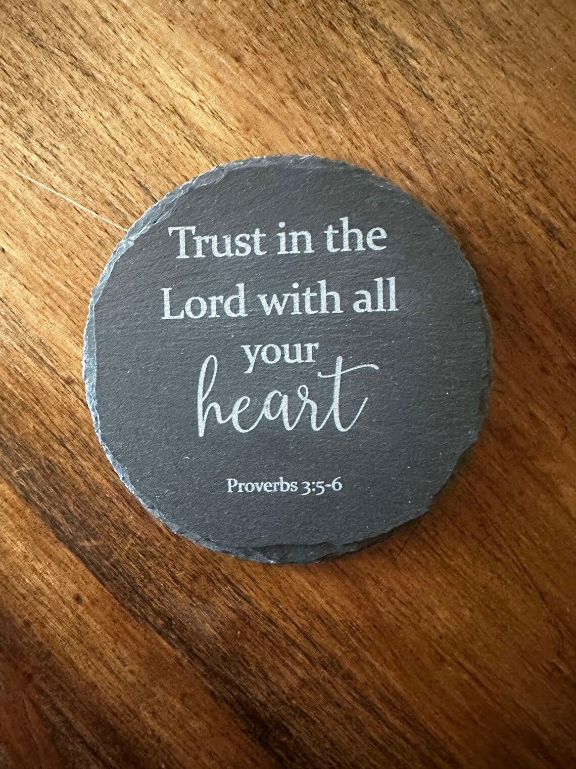 Bible Verse Coasters, Laser Engraved Slate Coasters, Inspirational ...