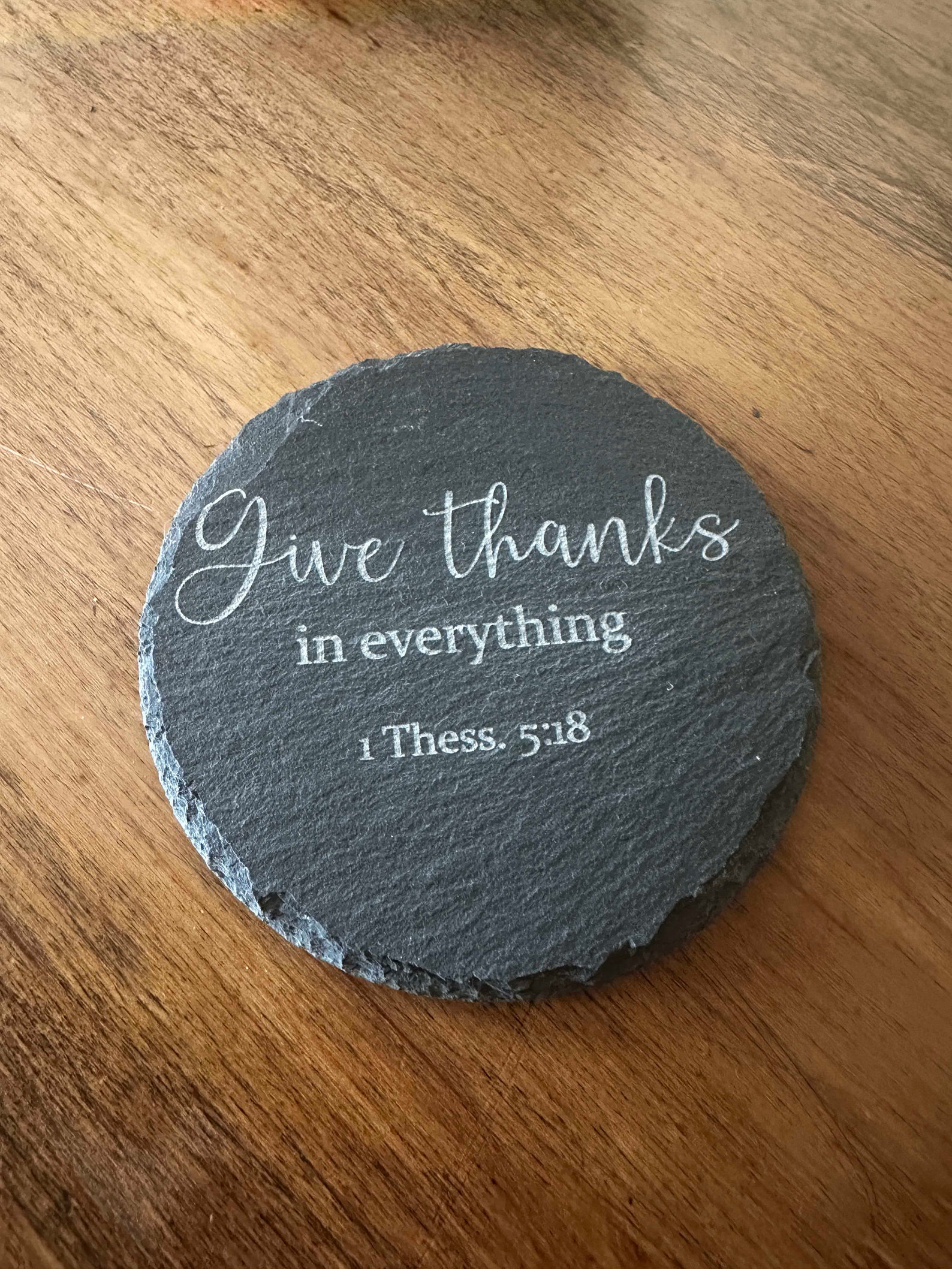 Bible Verse Coasters, Laser Engraved Slate Coasters, Inspirational ...