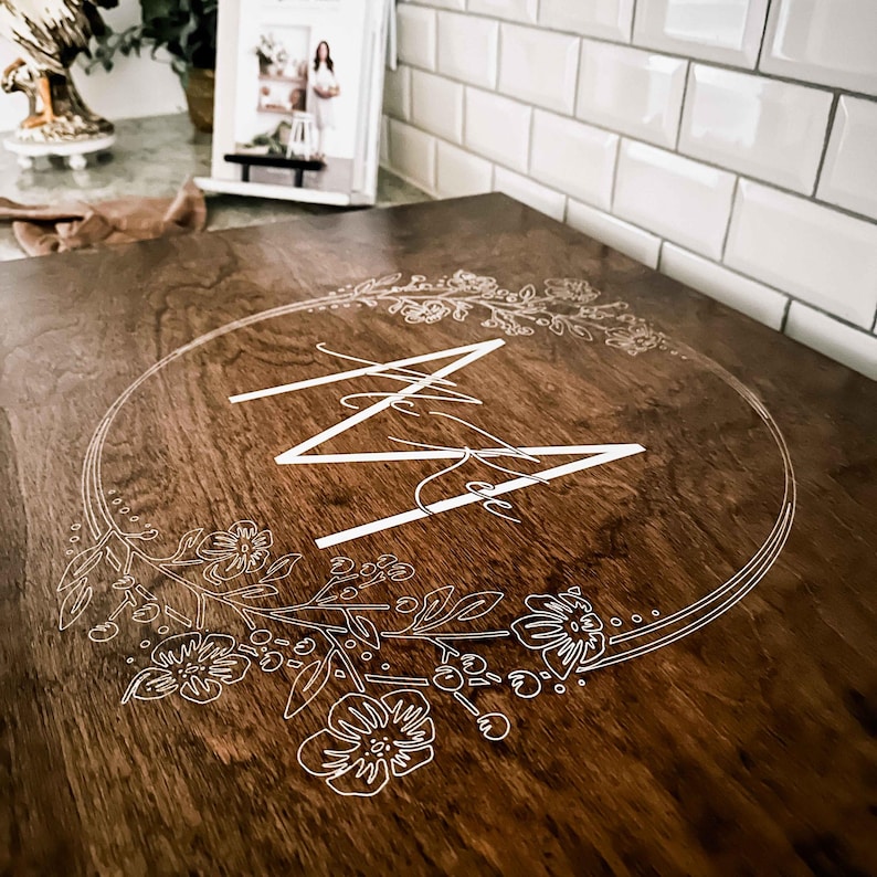 Personalized Warm Brown Stove Cover, Noodleboard, Gas Range, Electric ...