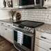 Sleek Black Minimalist Stove Cover, Noodle Board, Burner Cover, Cooktop ...