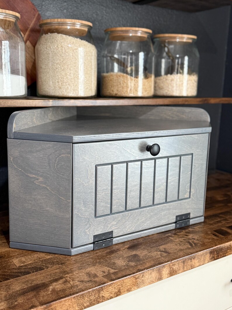 Bread Box, Countertop Kitchen Corner Storage, Appliance Garage ...