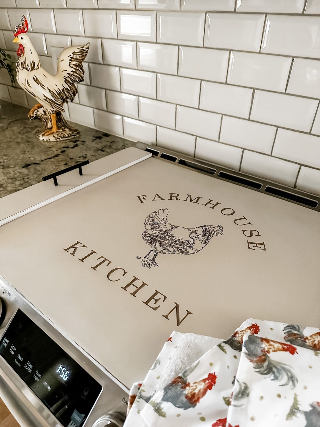 Engraved Farmhouse Kitchen, Noodle Board, Gas Range, Electric, Glass ...