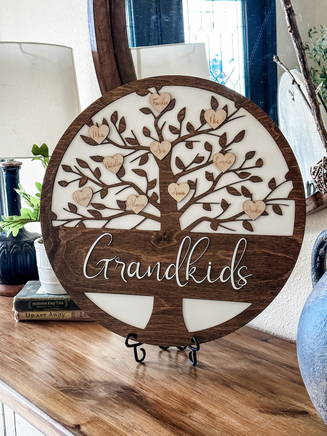 Engraved Mother's Day Gift Family Tree Grandma Mom Aunt Daughter ...