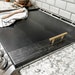 Sleek Black Minimalist Stove Cover, Noodle Board, Burner Cover, Cooktop ...