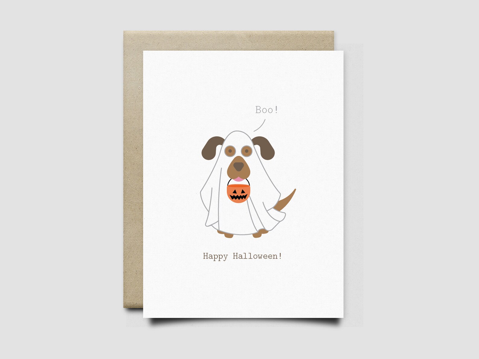 Halloween Greeting Card - Dog - Etsy