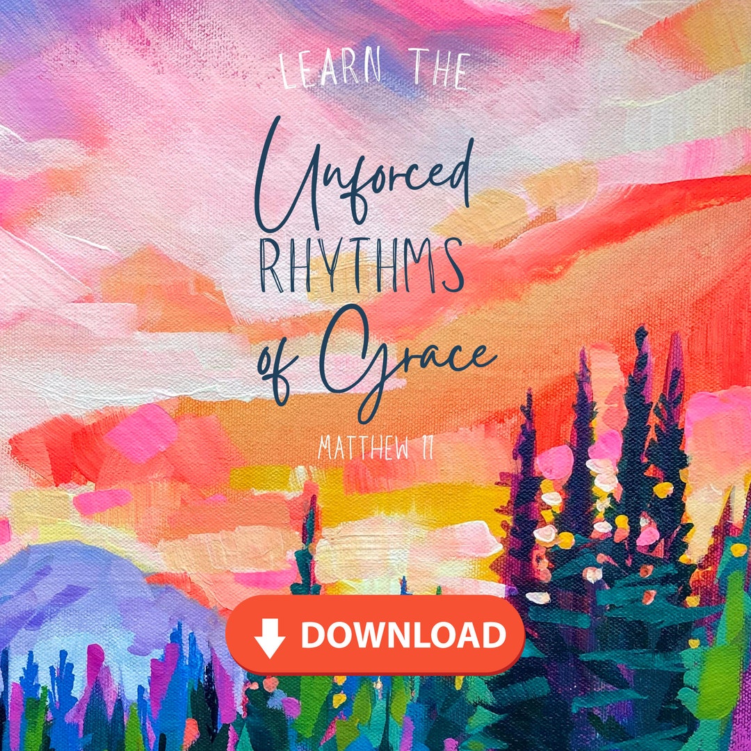 Bible Verse Printable Unforced Rhythms of Grace Matthew 11 - Etsy