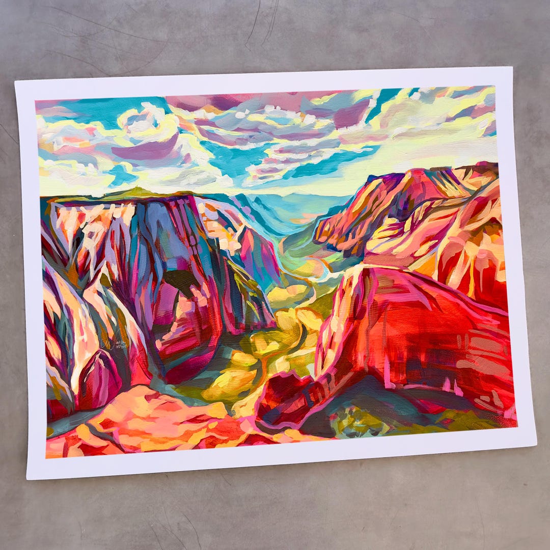 Zion National Park, Utah Wall Art, Unframed Giclee Print by Maria ...