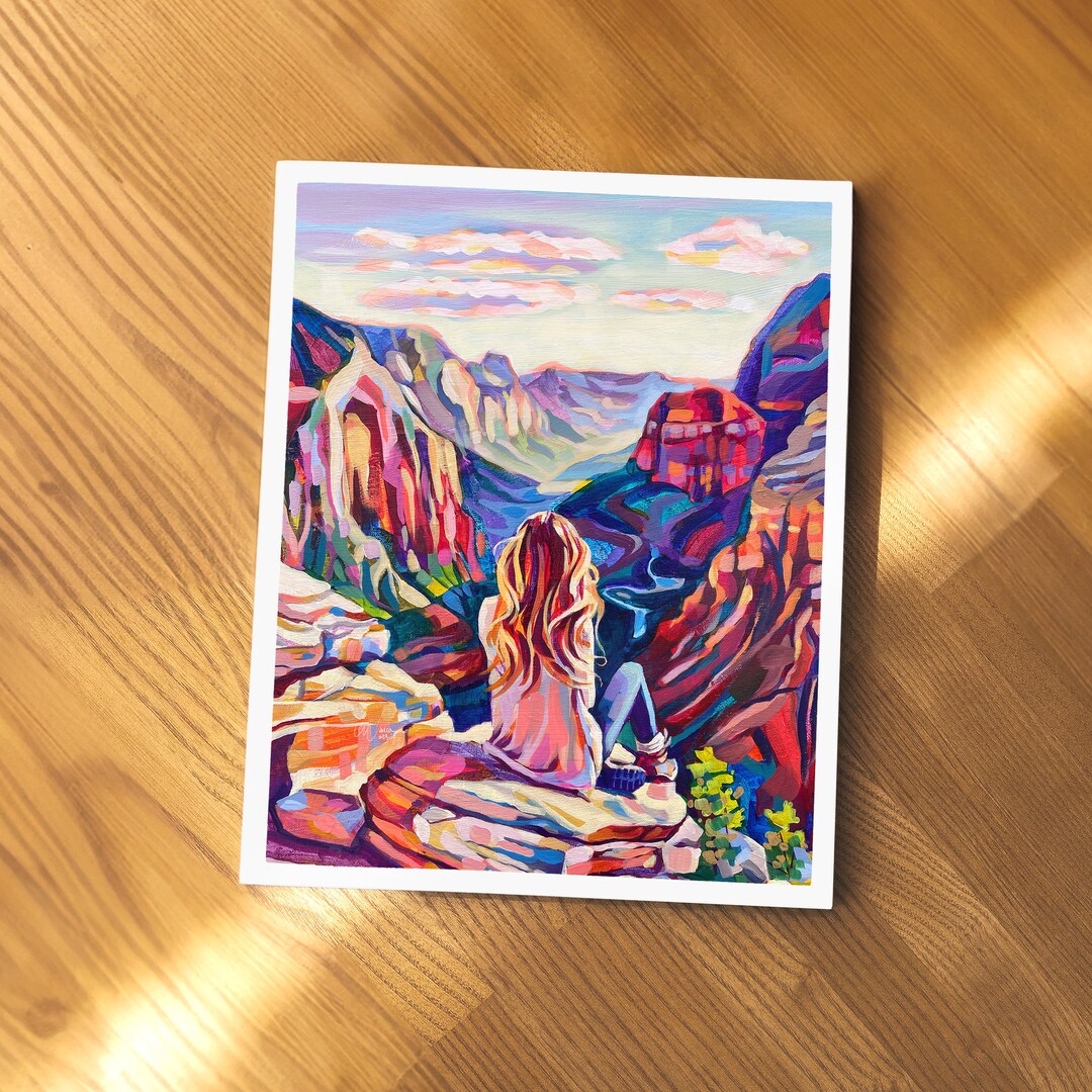 Utah Wall Art, Zion National Park Print, Unframed Giclee by Maria ...