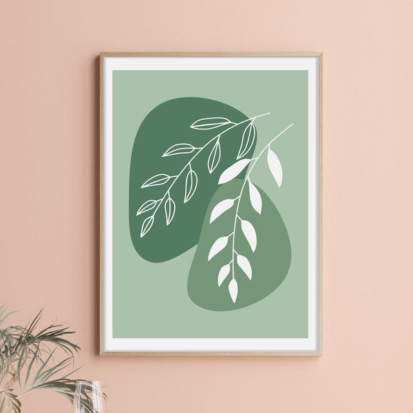Green Leaf Prints - Etsy