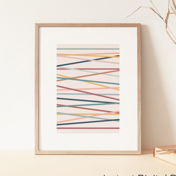 Striped Wall Art - Etsy