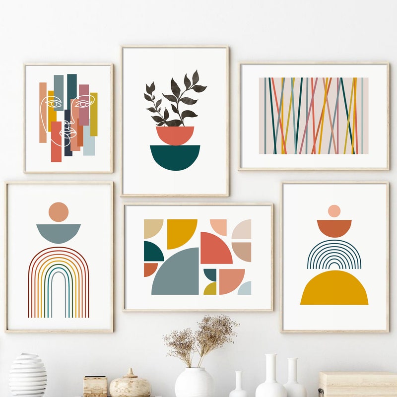 Mid Century Modern Art - Etsy