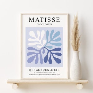 Blue Matisse Cut Out Print, PRINTABLE Wall Art, Henri Matisse ...
