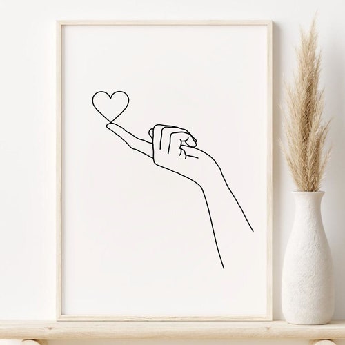 SOLA Abstract Line Drawing Printable Art Digital - Etsy