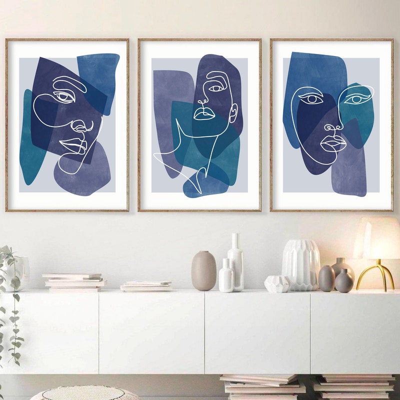 Abstract Women Print - Etsy