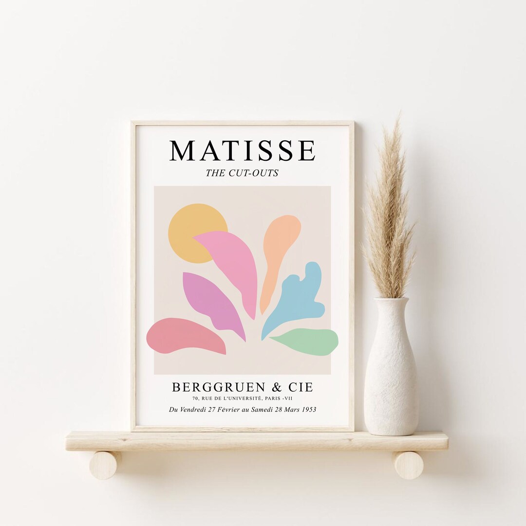 Pastel Matisse Print, Henri Matisse Exhibition Poster, DIGITAL DOWNLOAD ...