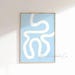 Blue Preppy Print Set of 9, Sky Blue Gallery Wall Set, DIGITAL DOWNLOAD ...
