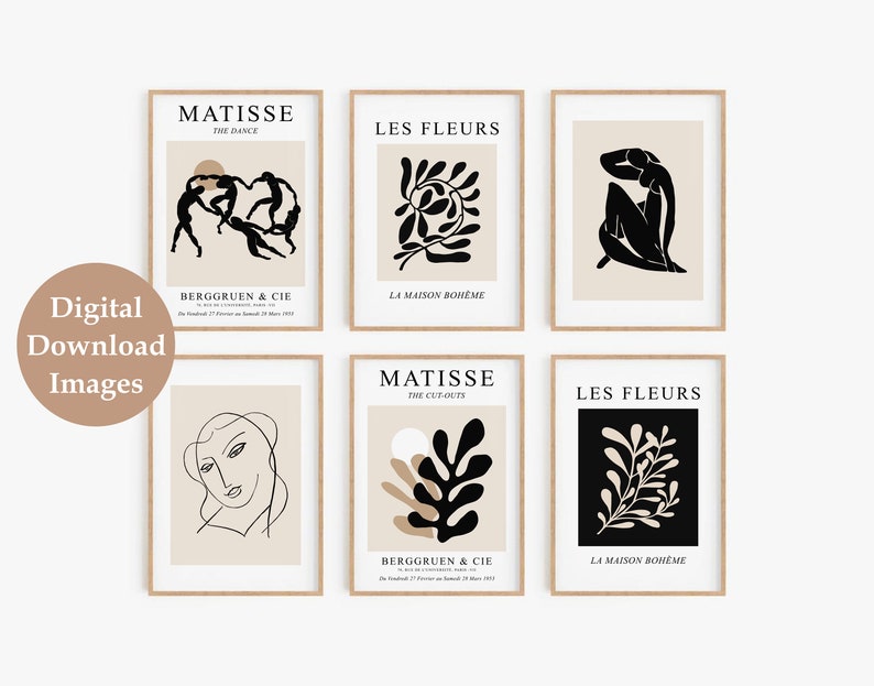 Pick Any 6 DIGITAL Prints, Custom Gallery Wall Set, Pick Your Own ...