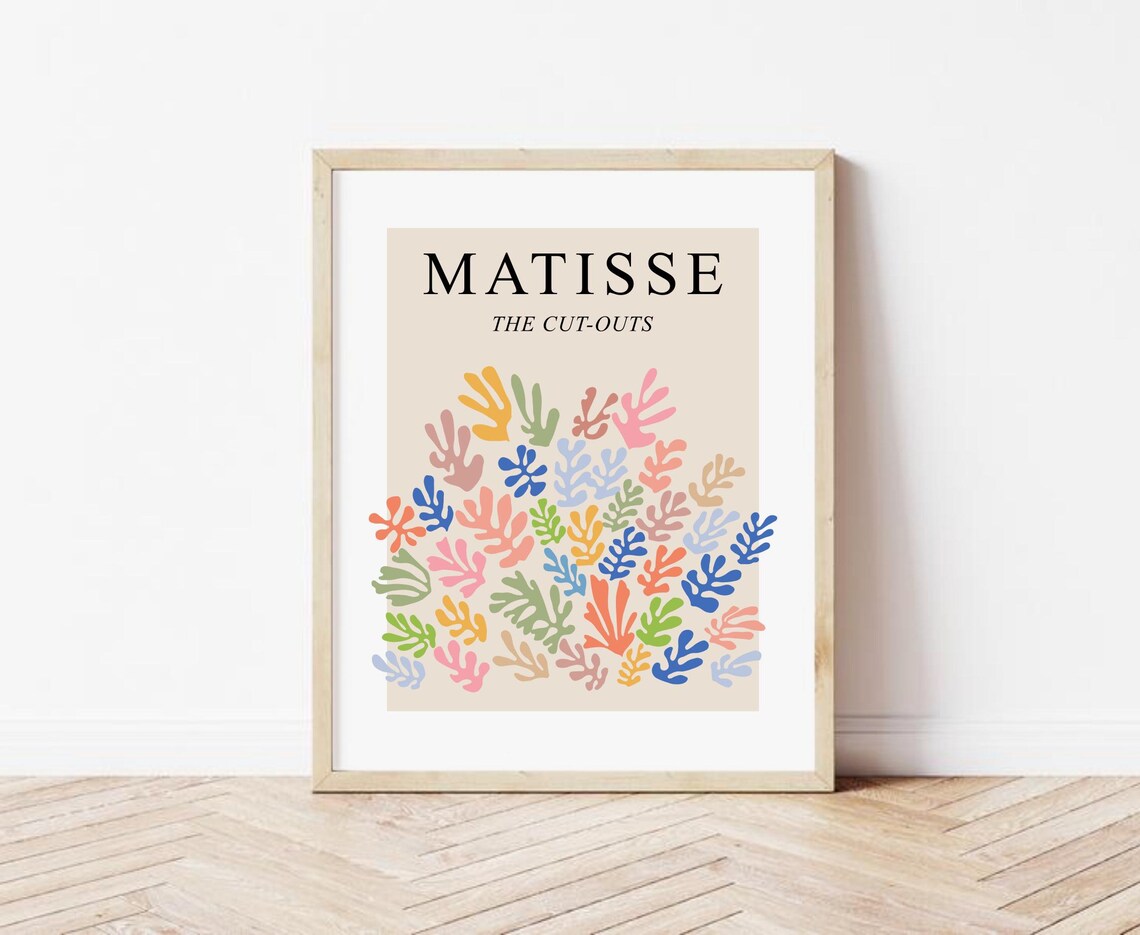 Matisse Exhibition Poster, Henri Matisse Cut Out Print, Printable Wall ...