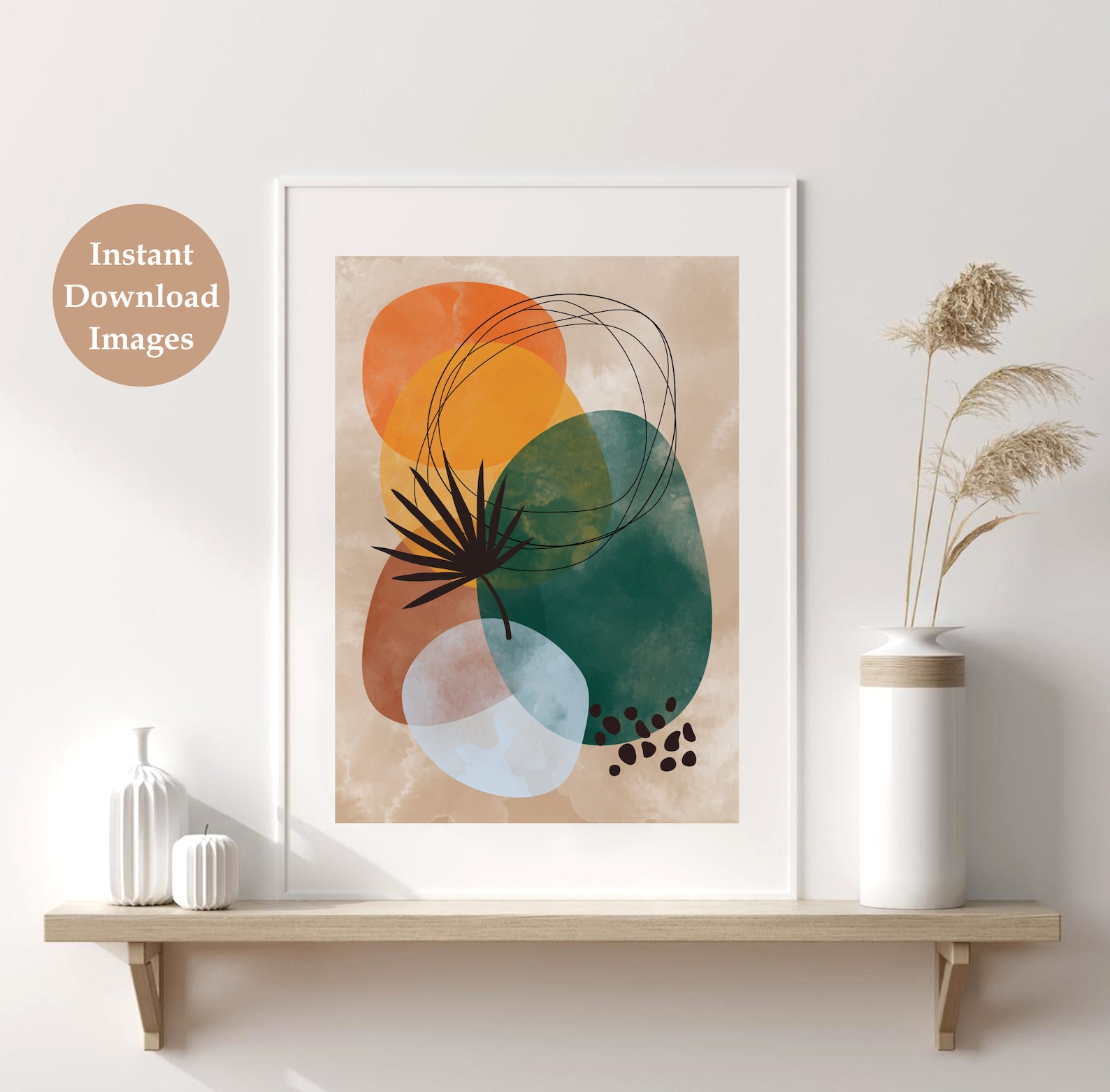 Abstract Wall Art Abstract Printable Wall Art Set of 3 - Etsy UK