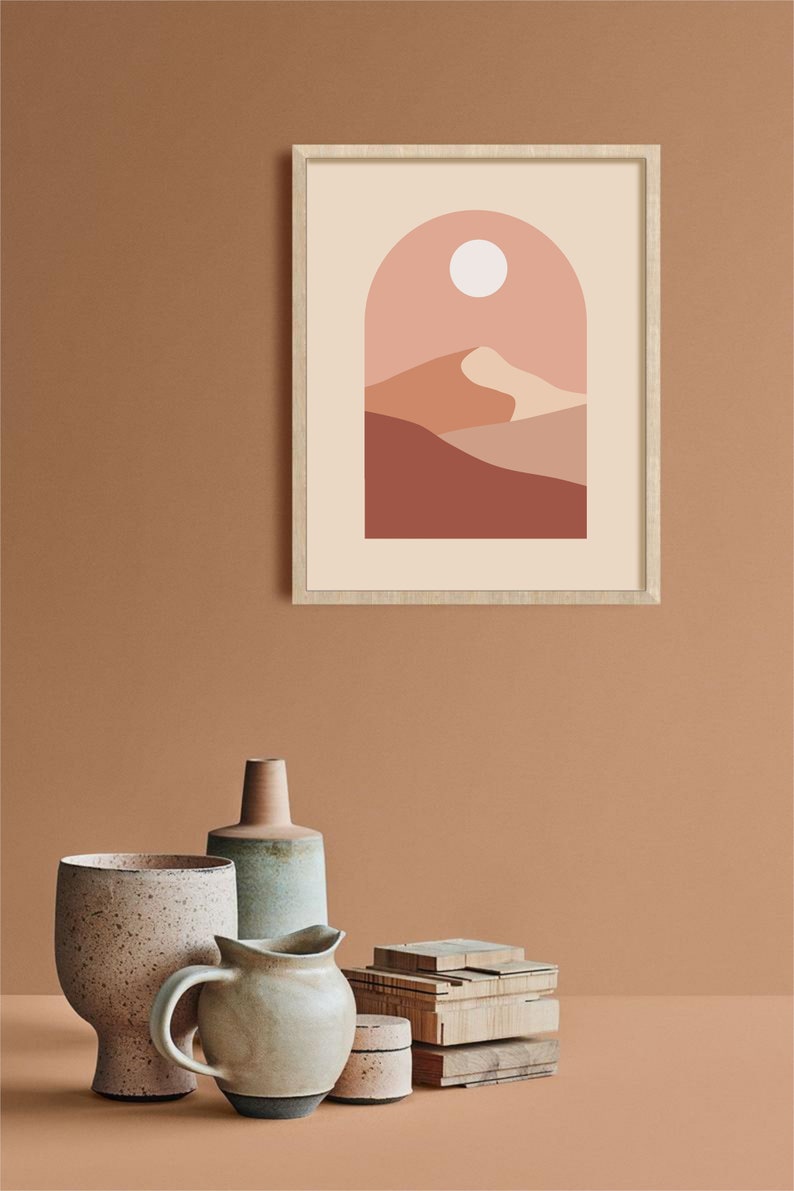 Abstract Desert Printable Wall Art Sand Dunes Landscape | Etsy