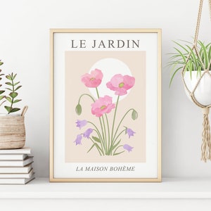 Pastel Floral Print, French Exhibition Poster, DIGITAL DOWNLOAD ...