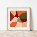 Square Prints Set of 3, Square Abstract Printable Wall Art, Terracotta ...