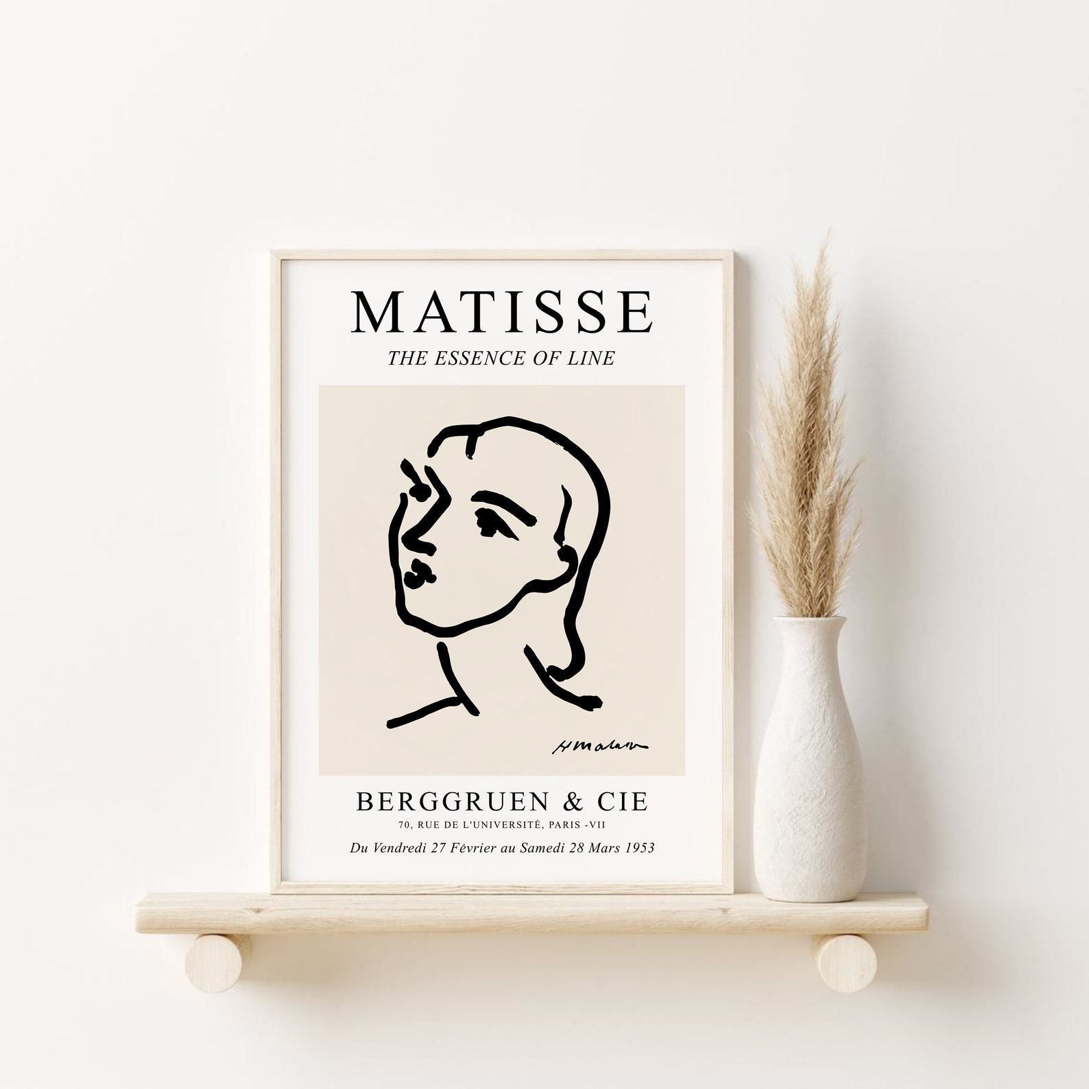Matisse Woman Sketch Print Henri Matisse Exhibition Poster - Etsy UK