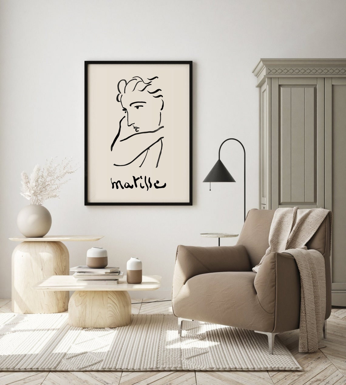 Henri Matisse Line Drawing Print Woman Line Art Matisse - Etsy